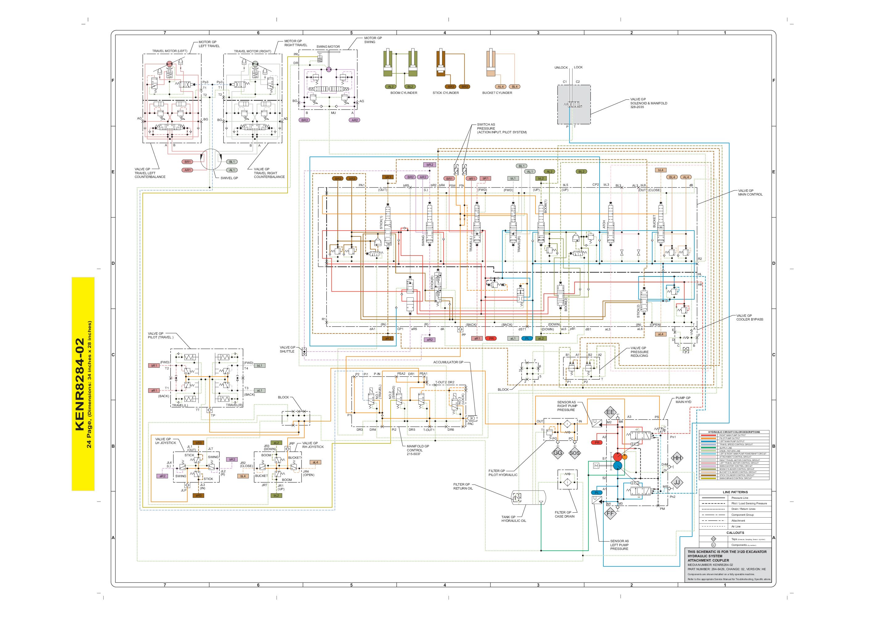 Diagrama de fiação ECM Cat C15 PDF