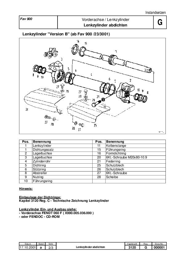 Fendt Tractors FAVORIT 900 (916, 920, 924, 926) Repair Service Manuals ...